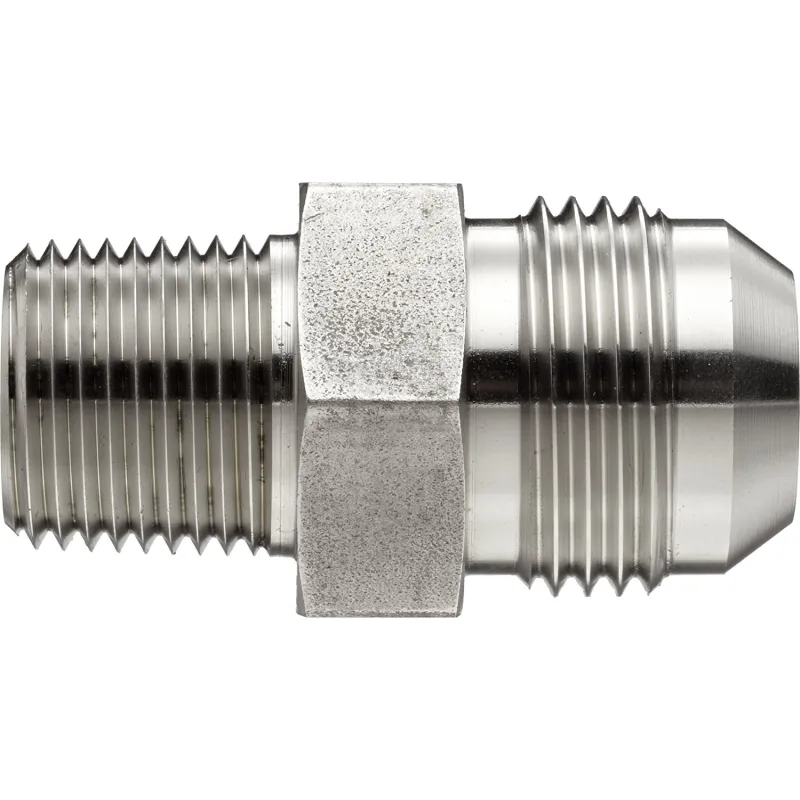 Adapter,6000,1/4 MNPTx3/8 JIC-M,SS